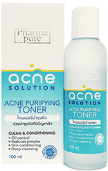 PharmaPure Acne Solution Acne Purifying Toner 100ml. ฟาร์มาเพียว แอคเน่ ...