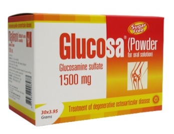 Glucosa Powder Glucosamine Sulfate 1500mg 30ซอง (สีส้ม)