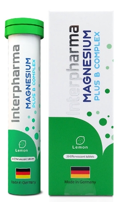 Interpharma magnesium plus B complex 1 20เม็ด แมกซีเซียม ผสม วิตามินบี ...