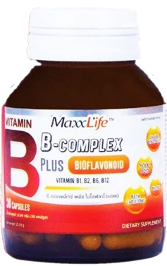 Maxxlife B-Complex Plus Bioflavonoid 30cap แม๊กไลฟ์ วิตามินบี ...