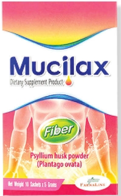 Mucilax Fiber มิวซิแลกซ์ ไฟเบอร์ (5กรัมX10ซอง) กลิ่นบ๊วย
