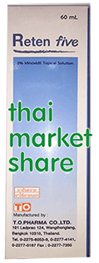 Reten Five 5% Spray 60ml. รีเทน ไฟว์ สเปรย์
