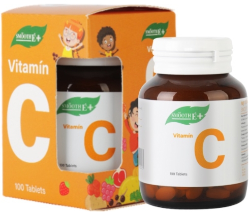 Smooth E Vitamin C 100mg. สมูทอี วิตามินซี 100เม็ดอม