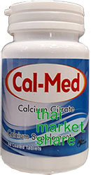 Cal-Med Calcium Citrate 60เม็ด