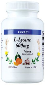 Lynae L-Lysine 600mg. 100เม็ด ไลเน่ แอล-ไลซีน